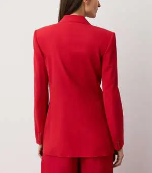 Ralph Lauren Ramona Double-breasted Wool Blend Blazer