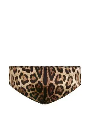 Dolce & Gabbana Leopard-print Briefs - Neutrals