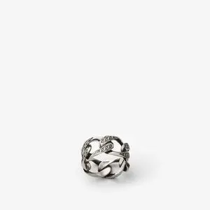 Fendi Ff Link Ring - Silver