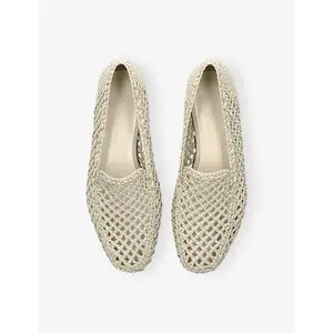 Le Monde Beryl Knotted Leather Loafers - Bone