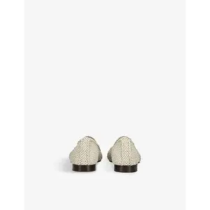 Le Monde Beryl Knotted Leather Loafers - Bone