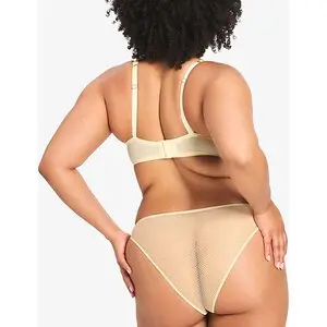 SAVAGE X FENTY Lace Flow Unlined Balconette Bra - Buttercreme