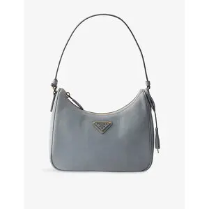Prada Prada Re-Edition 2005 Mini Leather Shoulder Bag Light Blue