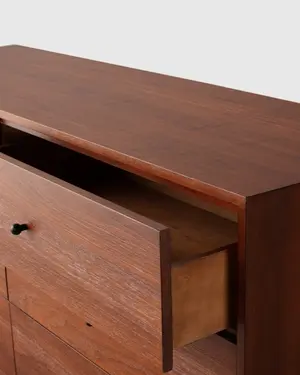 Quince Solid Wood Platform 6-drawer Dresser