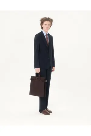 Valentino Garavani Valentino Garavani Antibes Grained Leather Shopper Bag - Brown