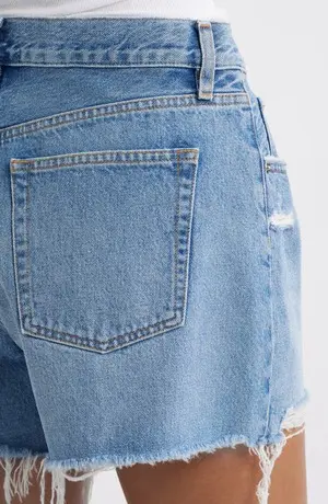 FRAME High Waist Denim Cutoff Shorts - Loretta