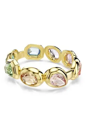 SWAROVSKI Gema Crystal Bangle Bracelet - Gold Multi