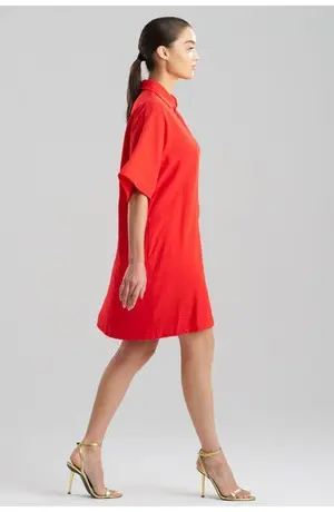 Natori Short Sleeve Caftan Dress