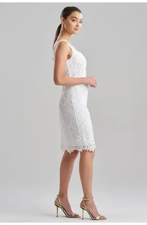 Natori Leaflet Lace Tank Sheath Dress
