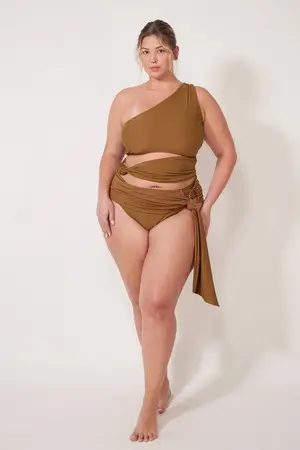 VILLA FRESCA Remy Bikini Swim Bottoms - Cork