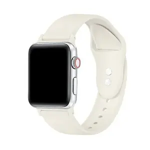 POSH TECH Posh Tech Silicone Apple Watch Band Ivory