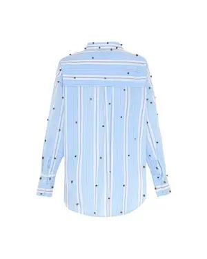 THEO THE LABEL Echo Pearly Shirt - Astral/multi