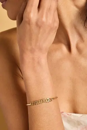 ALEX AND ANI Mama" Script Cuff Bracelet