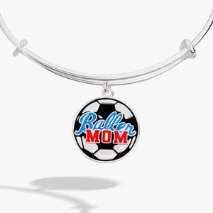 ALEX AND ANI Baller Mom Soccer Charm Bangle