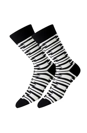 BEAU TIES OF VERMONT Zebra Wings Socks - None