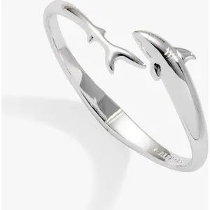 ALEX AND ANI Shark Bypass Cuff Bracelet - Silver