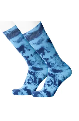 BEAU TIES OF VERMONT Tie Dye Pattern Socks - None