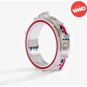ALEX AND ANI Hot Wheels Racecar Fidget Ring - Silver