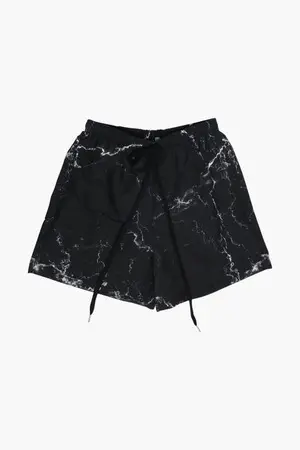 THE CELECT The Celect Smart Short With Faux Marble Print Black