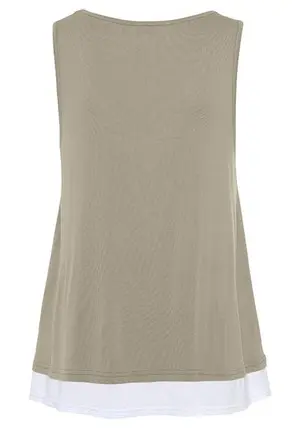 LASCANA Layered Look Sleeveless Top