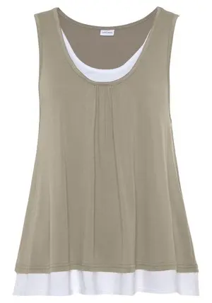 LASCANA Layered Look Sleeveless Top