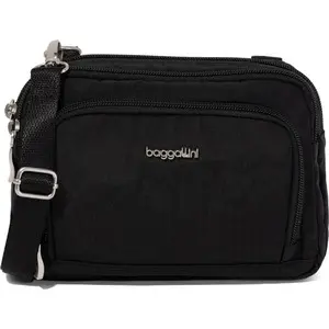 BAGGALLINI Trifecta Crossbody With Emf Blocking Pocket - Black