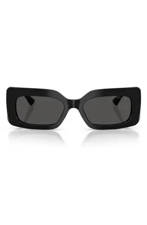 JIMMY CHOO Rectangular Sunglasses - Black/dark Grey