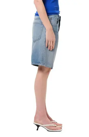 AGOLDE Indra Long Denim Shorts