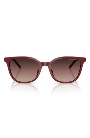 Armani Exchange Cat Eye Sunglasses - Bordeaux/brown Gradient