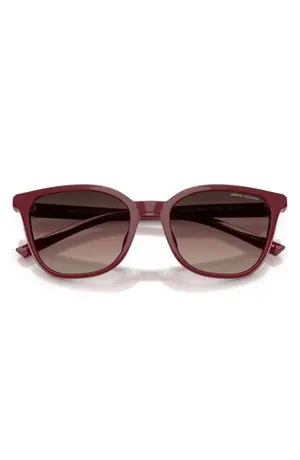 Armani Exchange Cat Eye Sunglasses - Bordeaux/brown Gradient