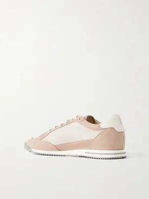 Brunello Cucinelli Suede-trimmed Canvas Low-top Sneakers