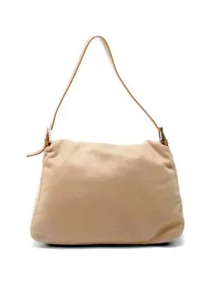 Fendi Wool Felt Baguette Shoulder Bag - Brown