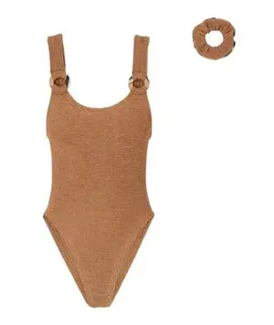 Burberry G Crinkle Swimsuit - Brown