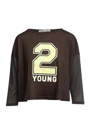 CONQUISTA 2 Young Sporty Cropped Top With Sheer Sleeves