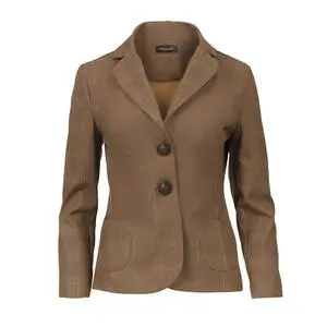 CONQUISTA Cotton Checked Fitted Blazer