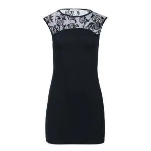 CONQUISTA Devore Detail Stretch Mini Dress