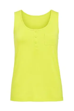 CONQUISTA Sleeveless Scoop Neck Top