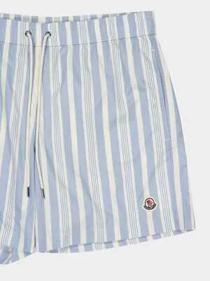 Moncler Striped Swim Shorts - Blue
