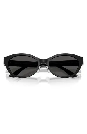 JIMMY CHOO Oval Sunglasses - Black/dark Grey