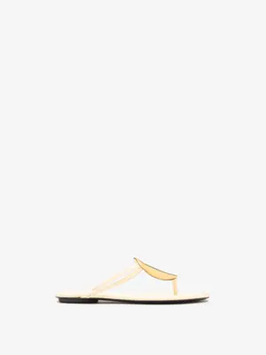 Proenza Schouler Uma Hardware Flat Sandals - Marzipan