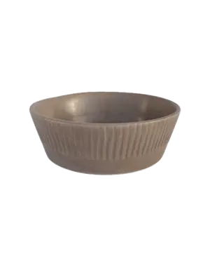 UNE VIE NOMADE Earth Lines Serving Bowl - Brown