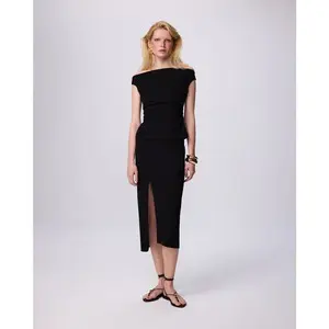 THEO THE LABEL Thetis Techno Pencil Skirt