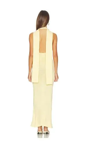 CAPITTANA Uchi Maxi Dress With Floral Embellishments