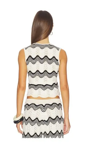 CAPITTANA Kari Cropped Knit Top