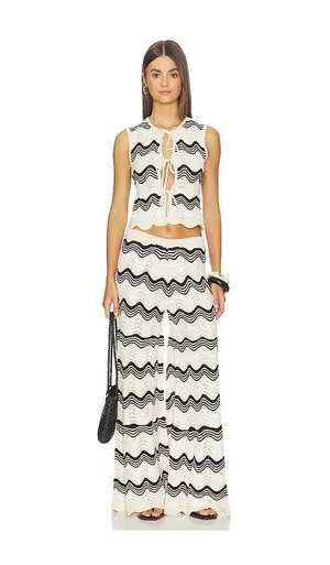 CAPITTANA Kari Cropped Knit Top