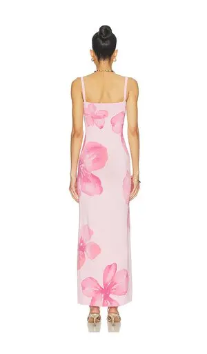 LOVERS AND FRIENDS Maxi Dress With Floral Print - Pink Multi