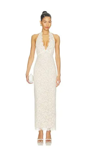LOVERS AND FRIENDS Hilly Lace Midi Dress