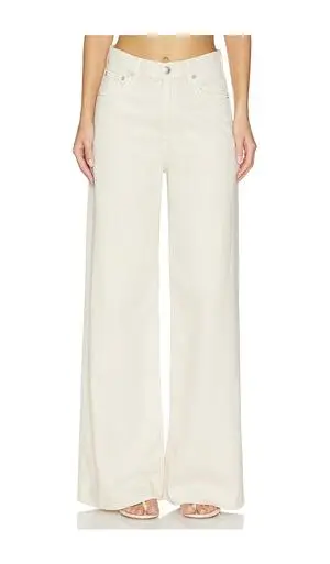 Rag & Bone Featherweight Sofie Full Wide Leg Jeans - Sandstone