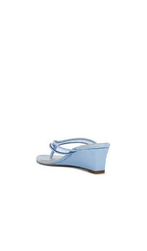 Veronica Beard Clea Wedge Sandal - Blue Jay
