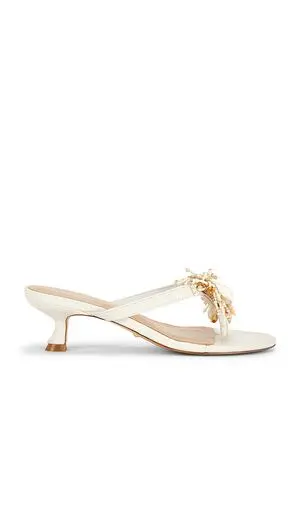 Raye Iman Embellished Kitten Heel Sandals